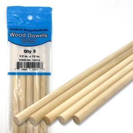 1/2 x 12 Dowel Packs | Midwest Dowel