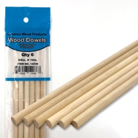 3/8 x 12 Dowel Packs | Midwest Dowel