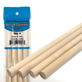 5/8 x 12 Dowel Packs | Midwest Dowel