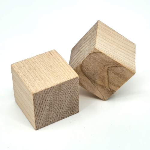 100 pcs - 1in Wood Cube | Midwest Dowel